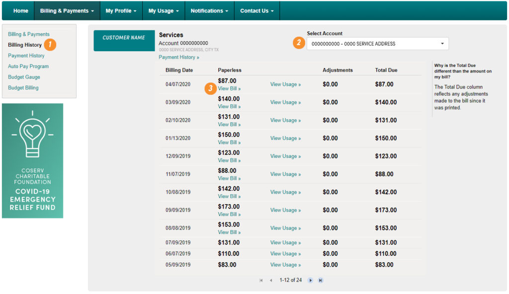 Proof of Residency - CoServ.com