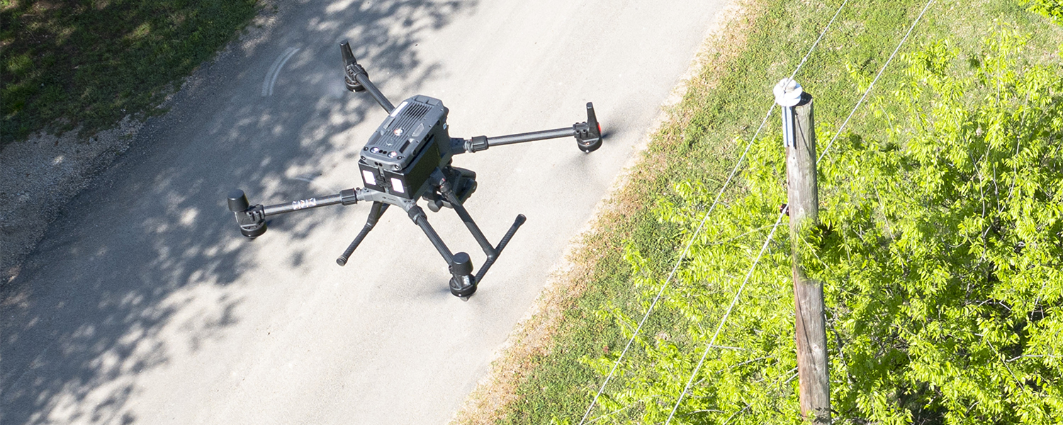 Drone-aided power line and utility pole inspections - CoServ.com