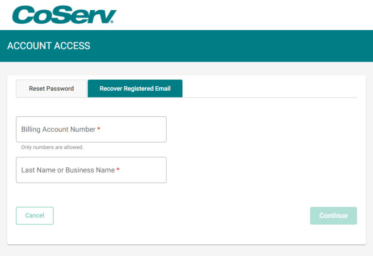 Updating Your Information - CoServ.com