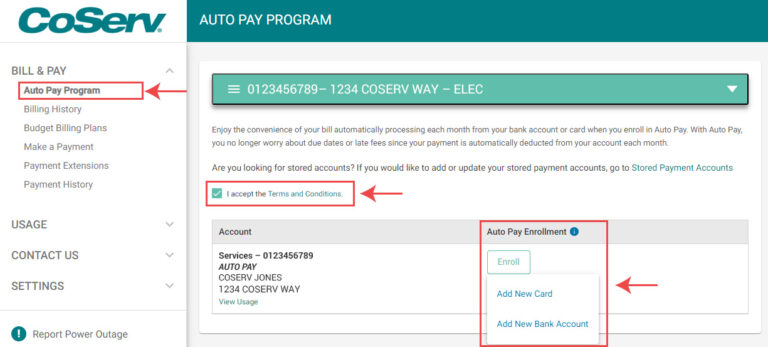 Auto Pay Enrollment Guide - CoServ.com