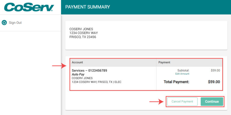 Set up a One-Time Payment - CoServ.com