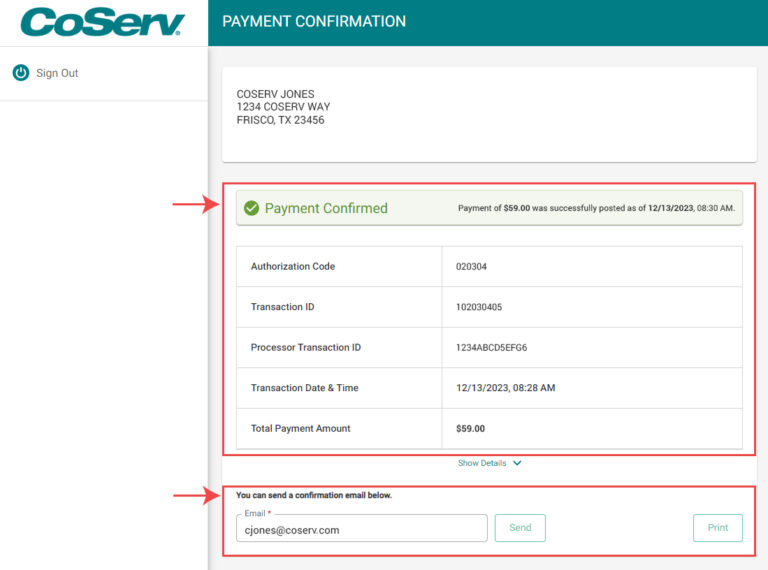 Set up a One-Time Payment - CoServ.com