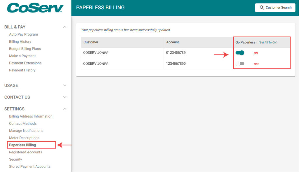 Paperless Billing Enrollment Guide - CoServ.com