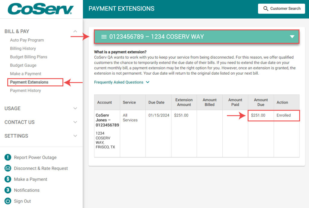 Payment Due Date Extensions - CoServ.com